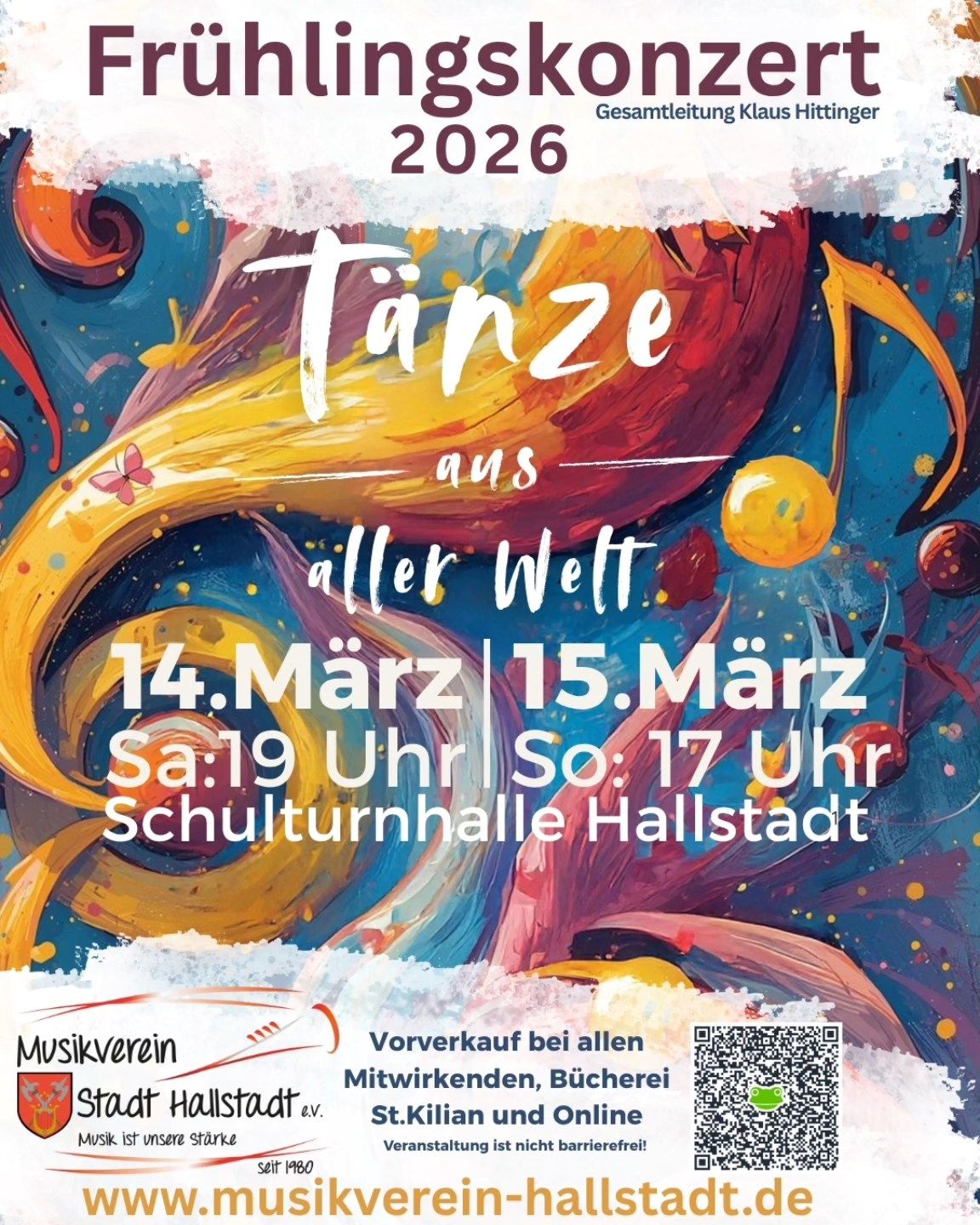 Kartenvorverkauf für das Frühlingskonzert des Musikvereins Hallstadt